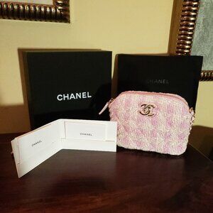 VIP Beauty | Accessories | Chanel Vip Gift Half Moon Tweed Mini Bag ...